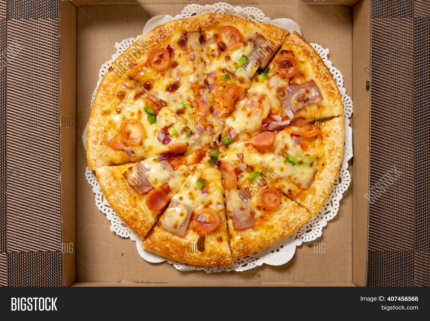 Top View Fresh Pizza Image & Photo (Free Trial) | Bigstock