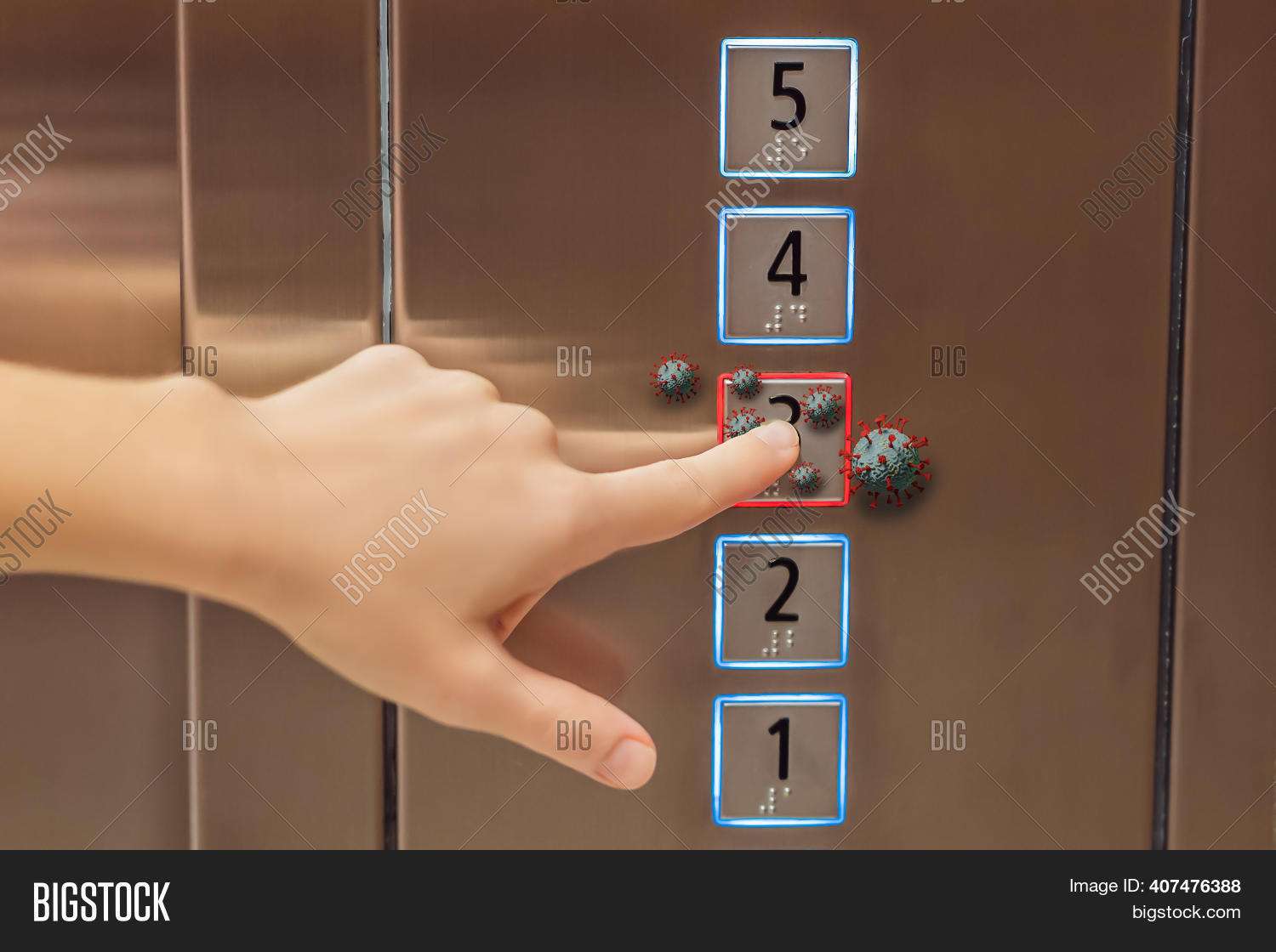 Hand Finger Press Image & Photo (Free Trial) | Bigstock
