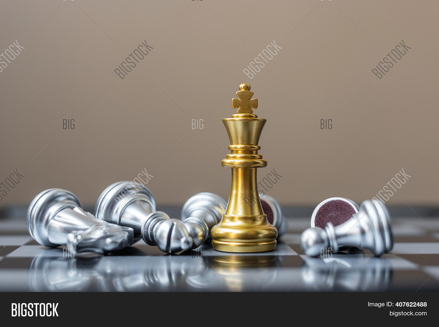 Gold Chess King Figure Image & Photo (Free Trial) | Bigstock