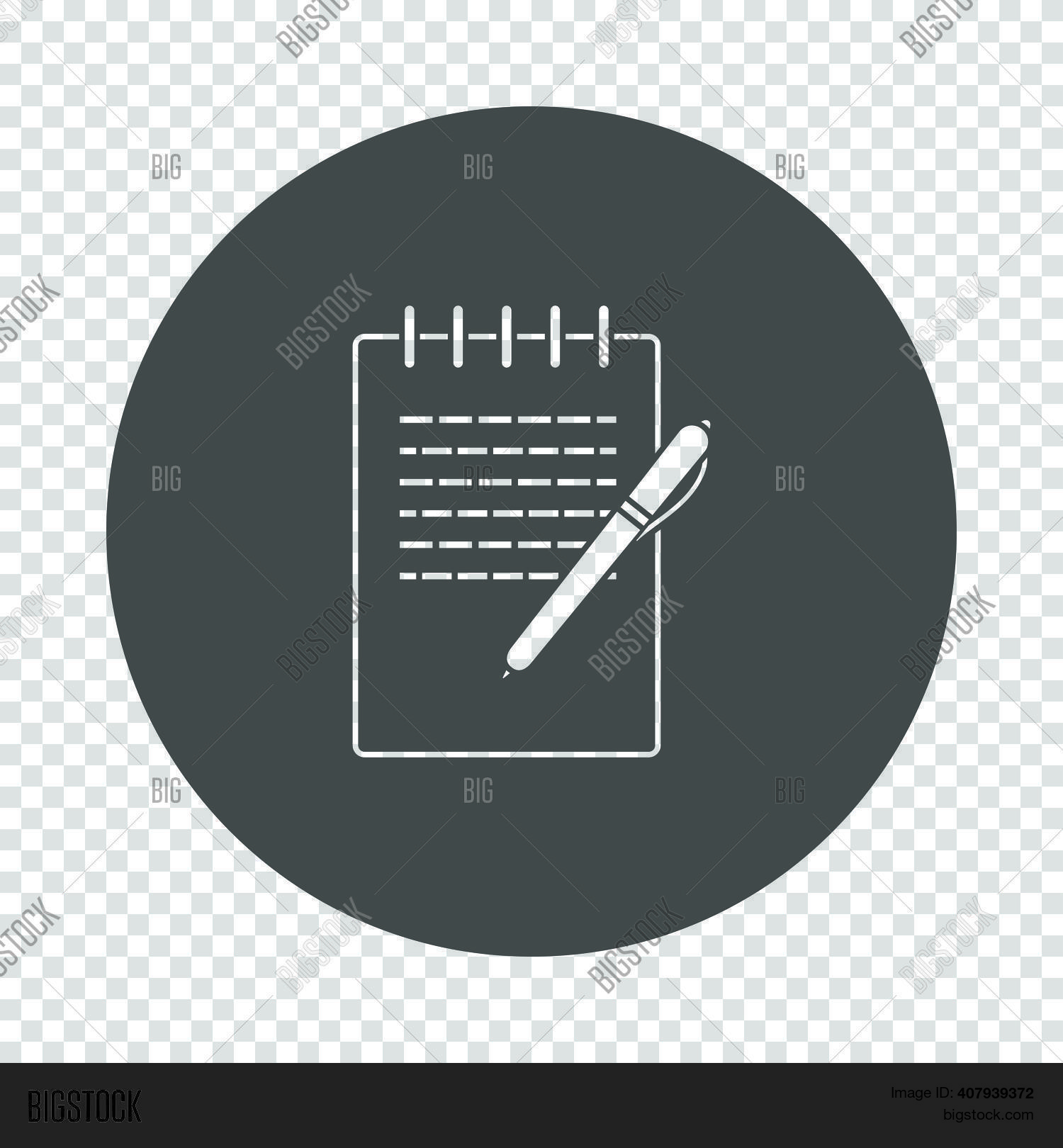Notebook Pen Icon. Vector & Photo (Free Trial) | Bigstock