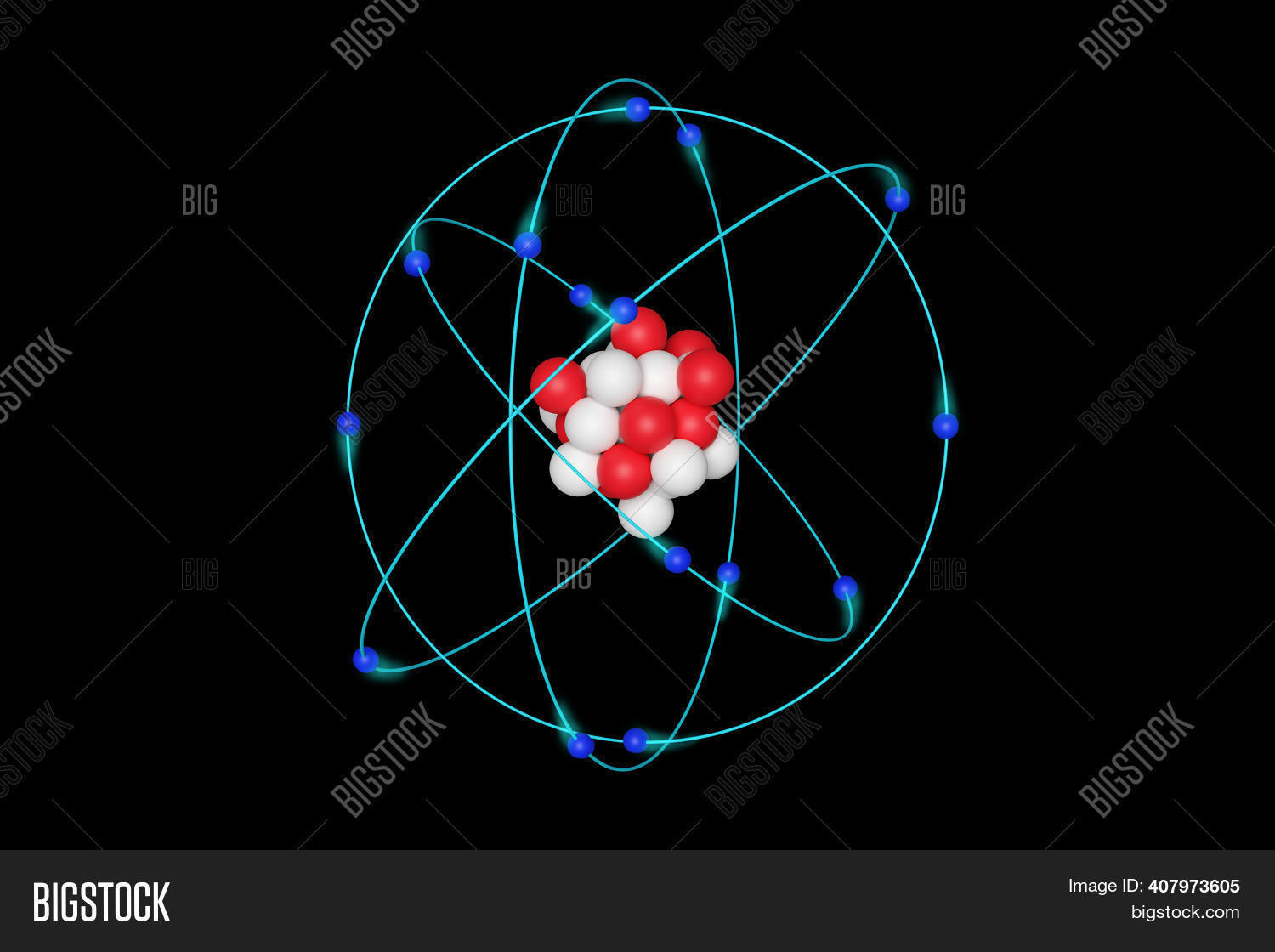 Atom. Model Atomic Image & Photo (Free Trial) | Bigstock