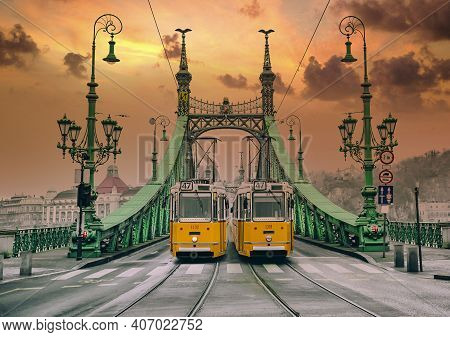 Two Old Yellows Trams Image & Photo (Free Trial) | Bigstock