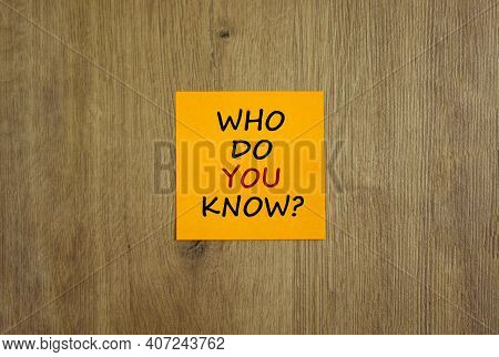 Who Do You Know Symbol Image & Photo (Free Trial) | Bigstock