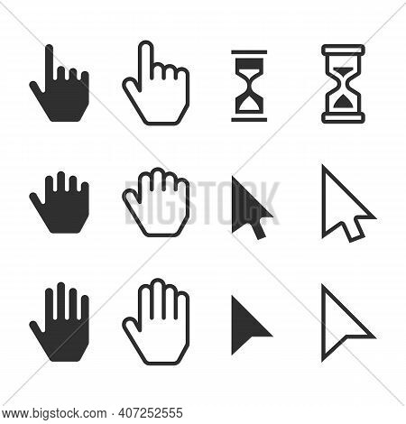 Smooth Cursors Icons Vector & Photo (Free Trial) | Bigstock