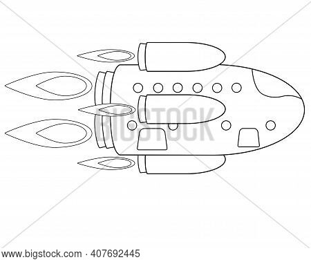 Spaceship Flight - Vector & Photo (Free Trial) | Bigstock