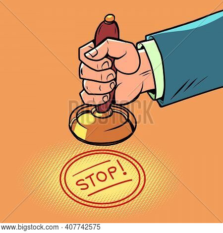 Stop Hand Cartoon
