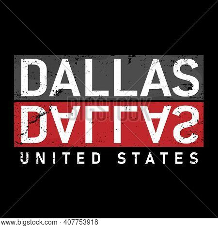Dallas Word Lettering Vector & Photo (Free Trial) | Bigstock