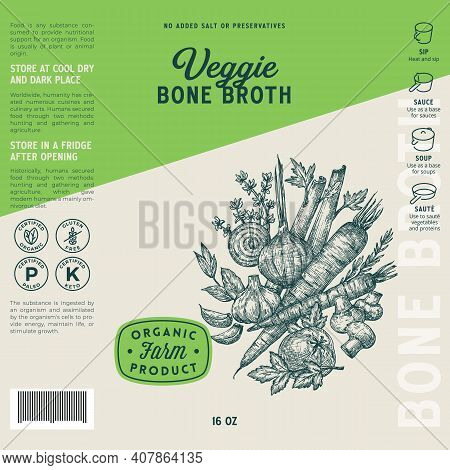 Veggie Bone Broth Vector & Photo (Free Trial) | Bigstock