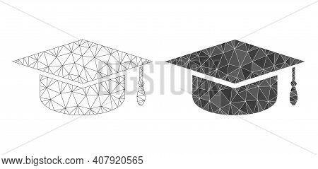Mesh Graduation Cap Vector & Photo (Free Trial) | Bigstock