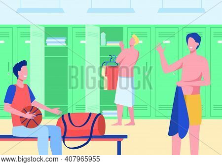 Sport Gym Locker Room Vector & Photo (Free Trial) | Bigstock