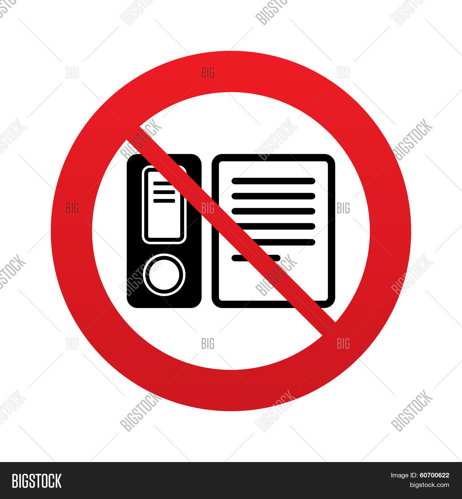 Document Folder Sign Vector & Photo (Free Trial) | Bigstock