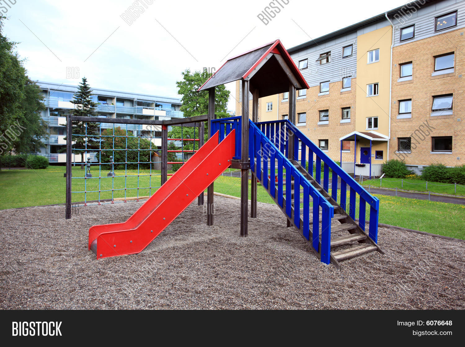 Red Blue Playground Image & Photo (Free Trial) | Bigstock