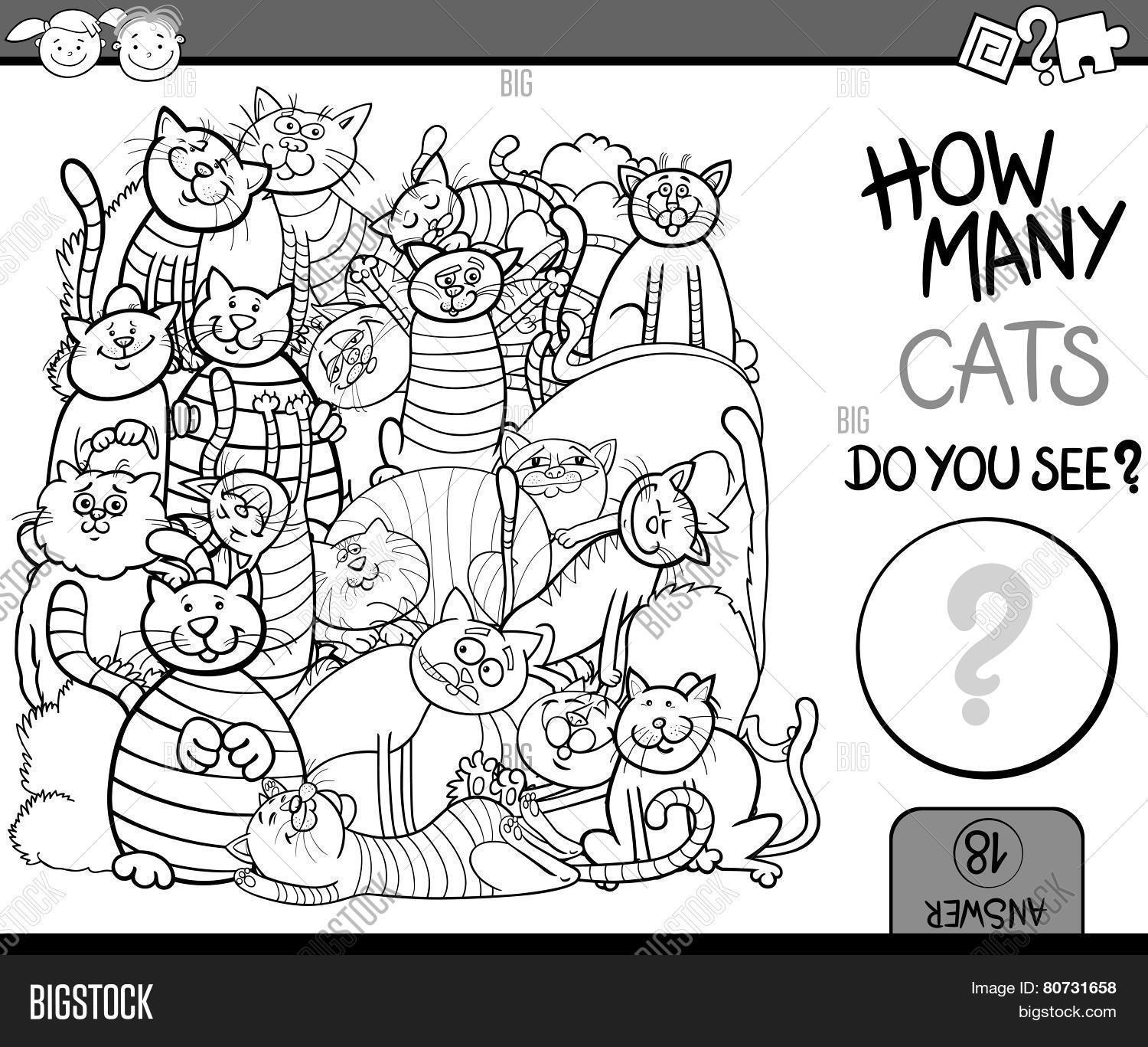 Counting Game Cartoon Vector & Photo (Free Trial) | Bigstock