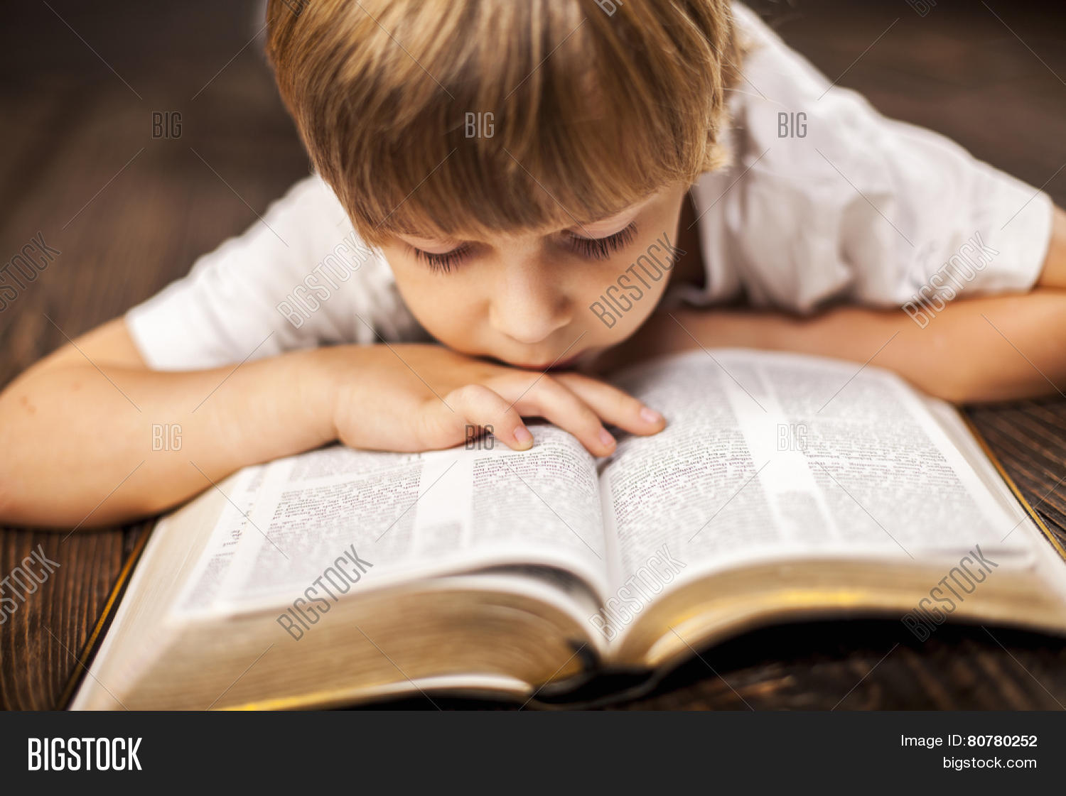 Little Boy Studying Image & Photo (Free Trial) | Bigstock