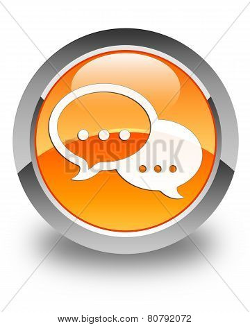 Chat Icon Glossy Image & Photo (Free Trial) | Bigstock