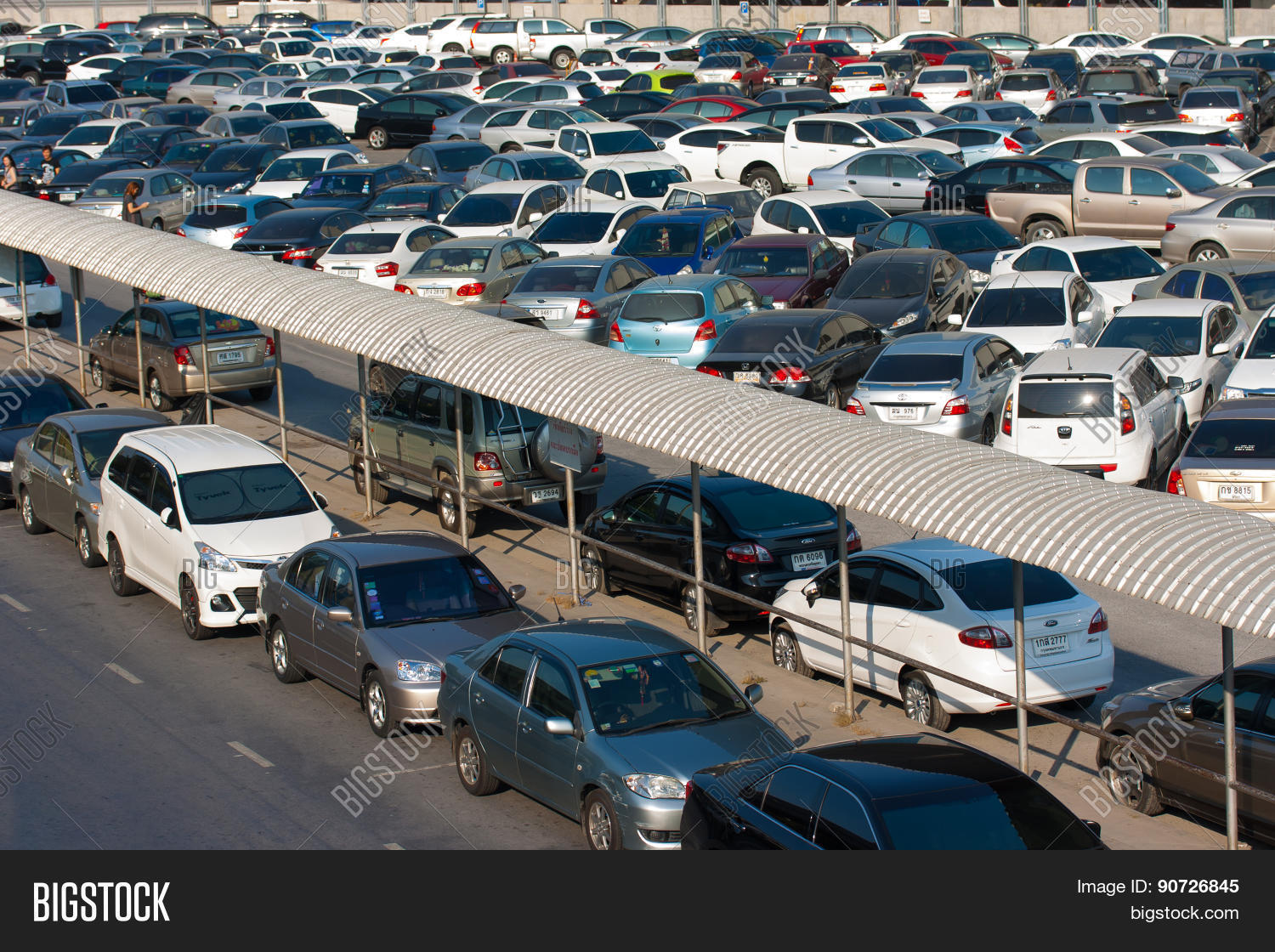 Car Parked Park Side Image & Photo (Free Trial) | Bigstock