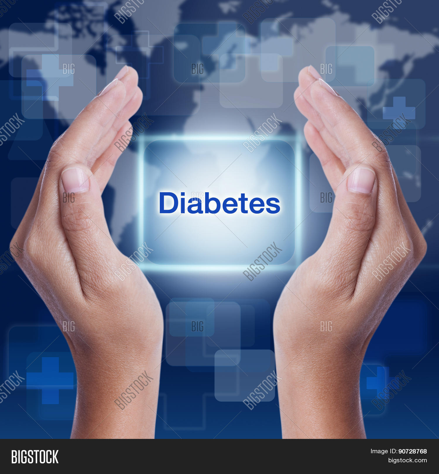 Diabetes Word On Image & Photo (Free Trial) | Bigstock