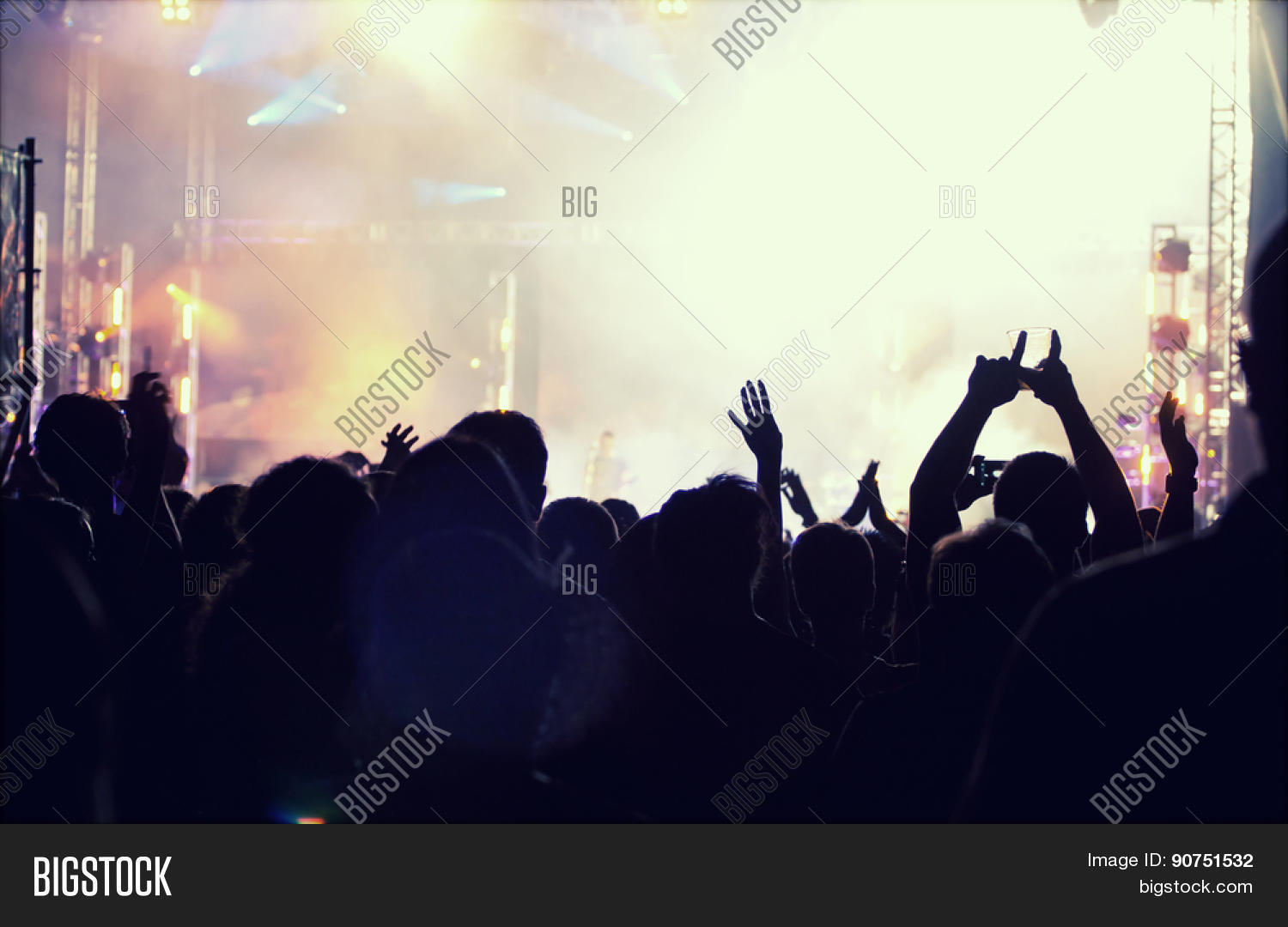 Cheering Crowd Front Image & Photo (Free Trial) | Bigstock