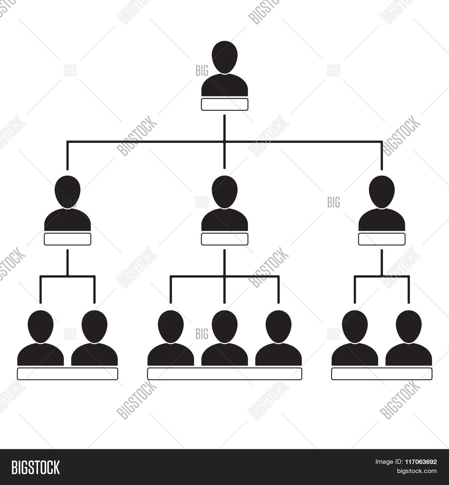 Organization Chart Vector & Photo (Free Trial) | Bigstock