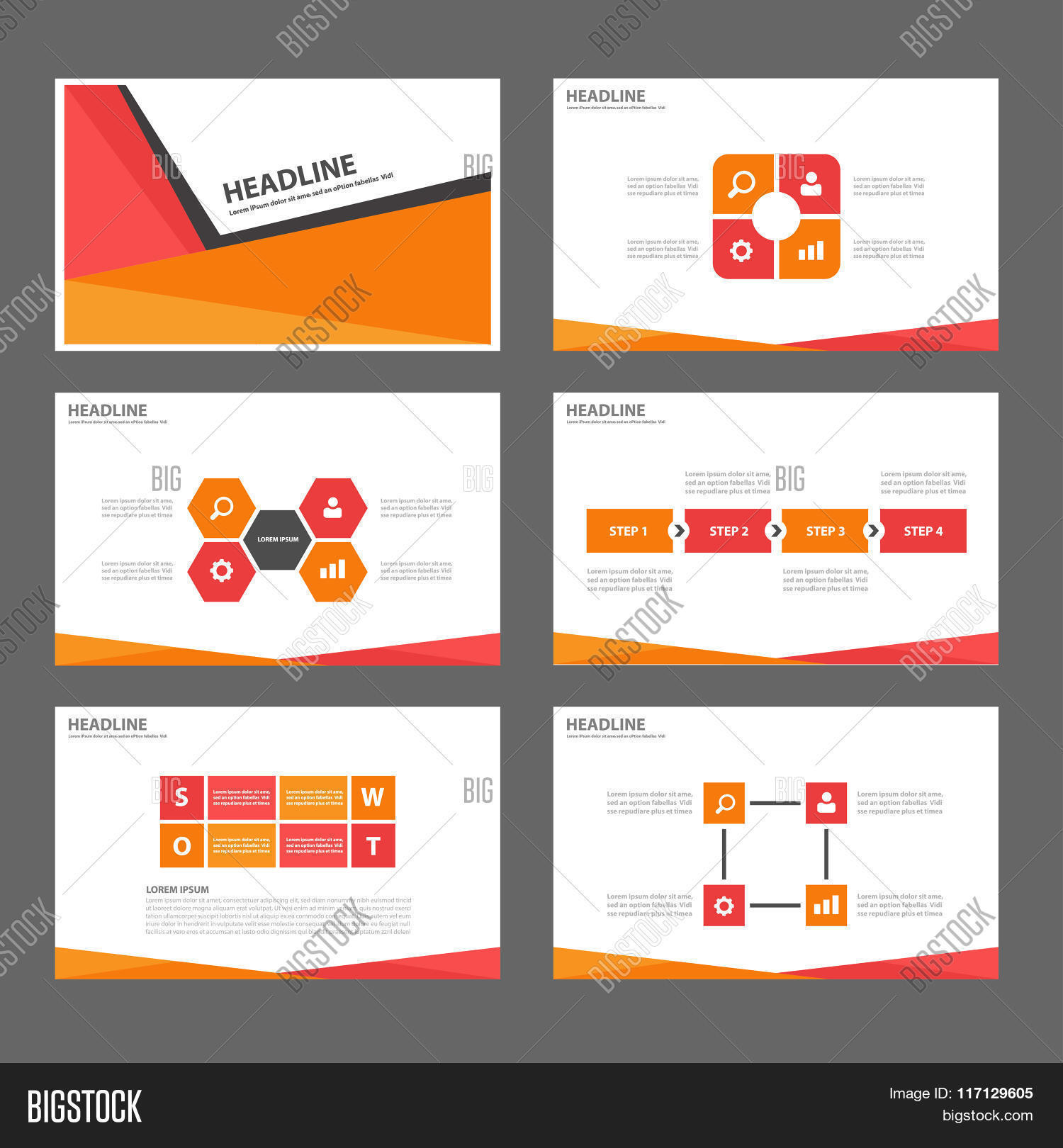 Orange Presentation Vector & Photo (Free Trial) | Bigstock