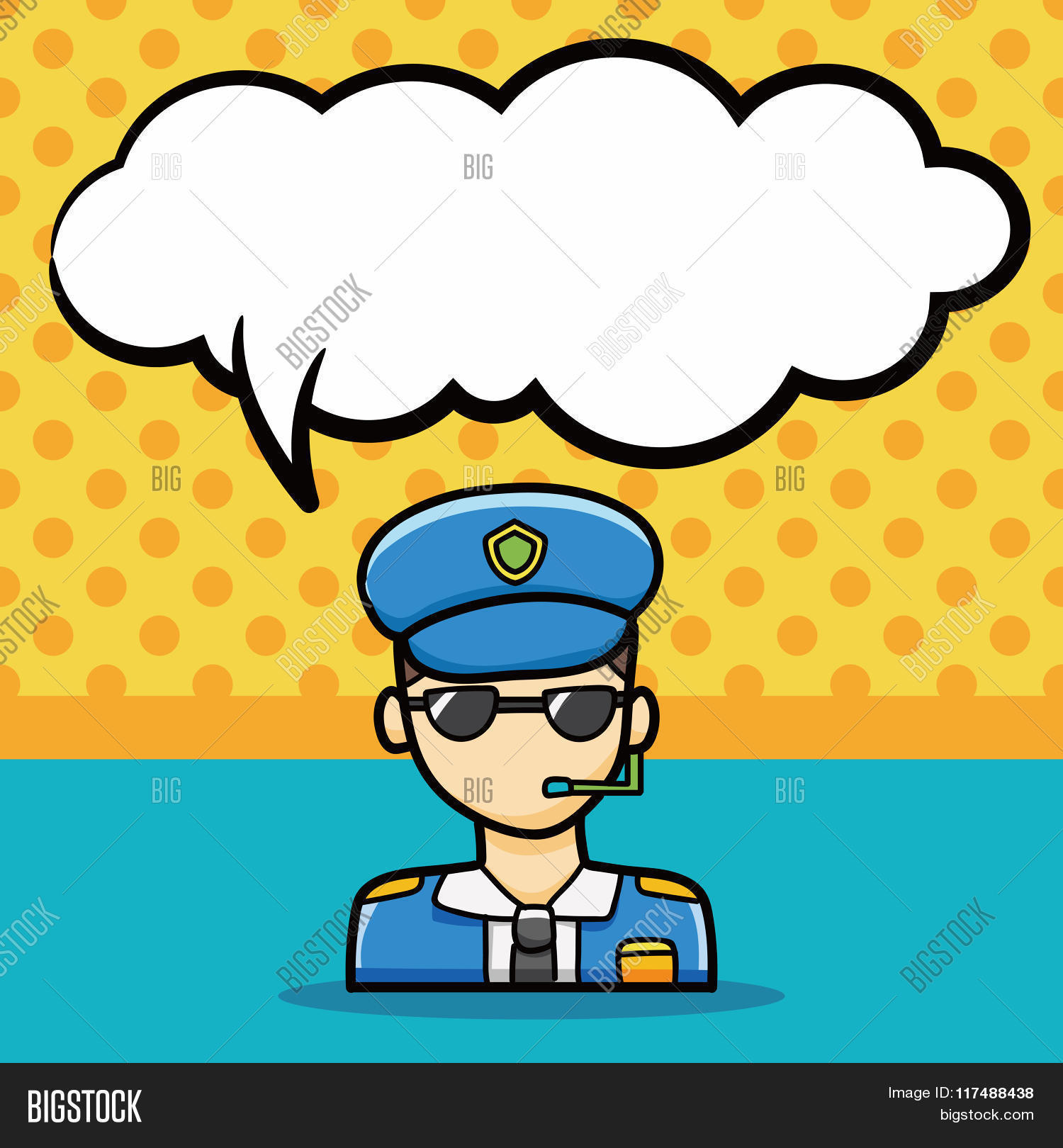 Police Officer Doodle Vector & Photo (Free Trial) | Bigstock