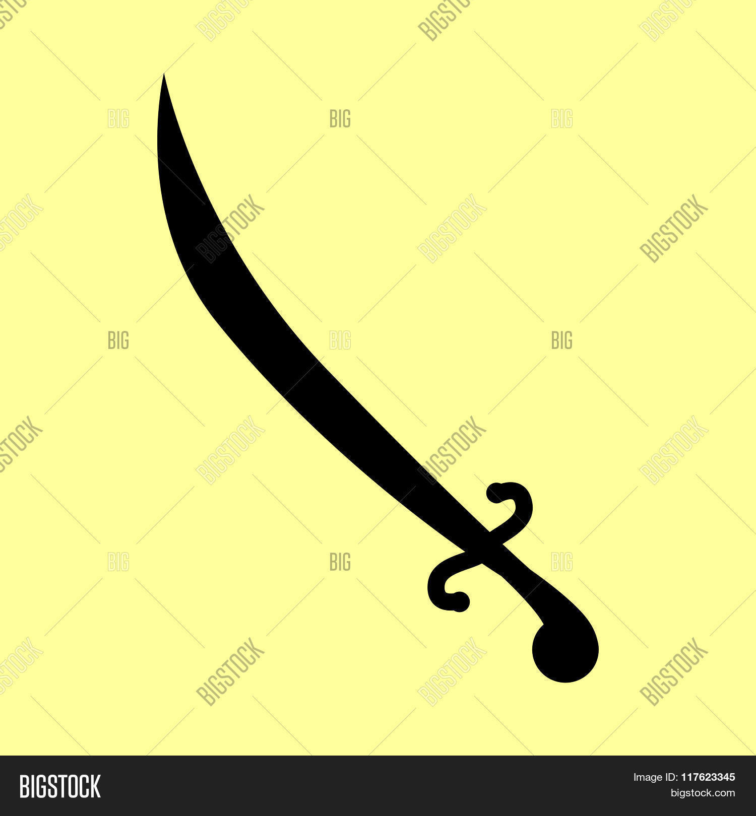 Sword Sign. Flat Vector & Photo (Free Trial) | Bigstock