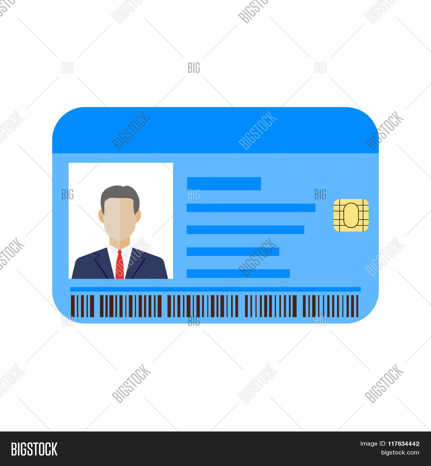 Id Cards Template Man Vector & Photo (Free Trial) | Bigstock