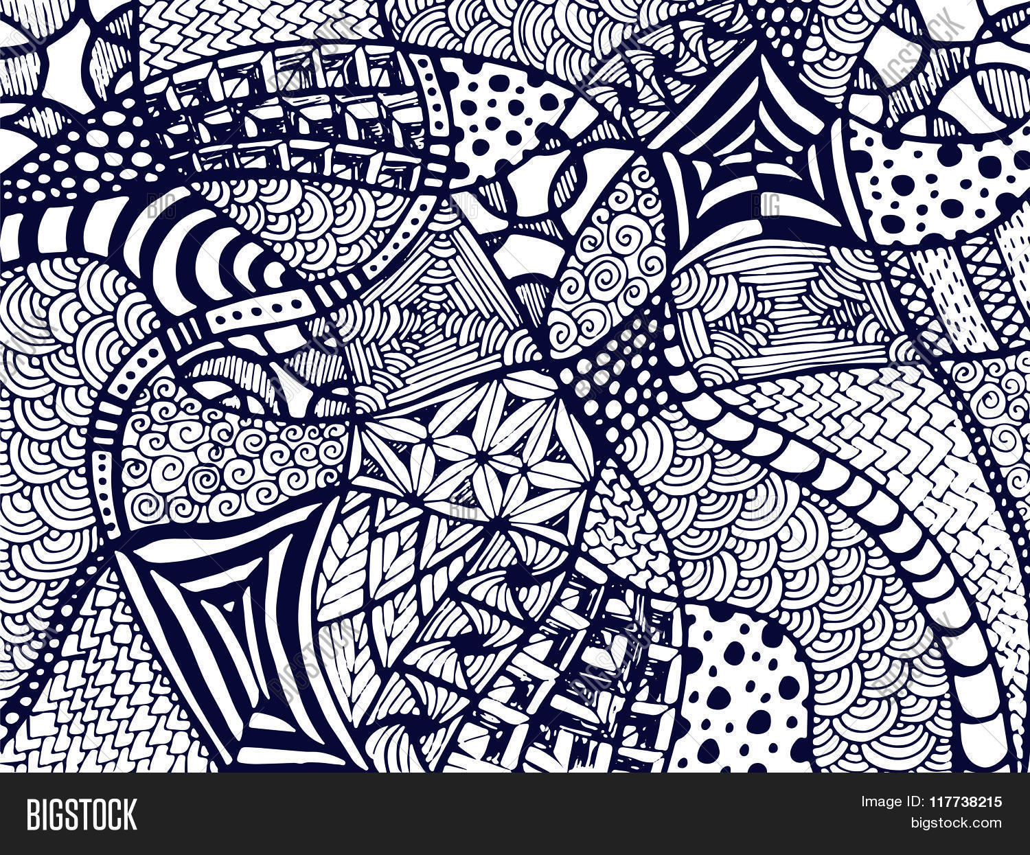Zentangle Background Vector & Photo (Free Trial) | Bigstock