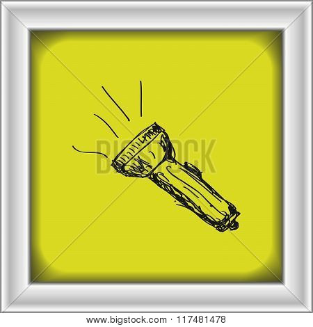 Simple Doodle Torch Vector & Photo (Free Trial) | Bigstock