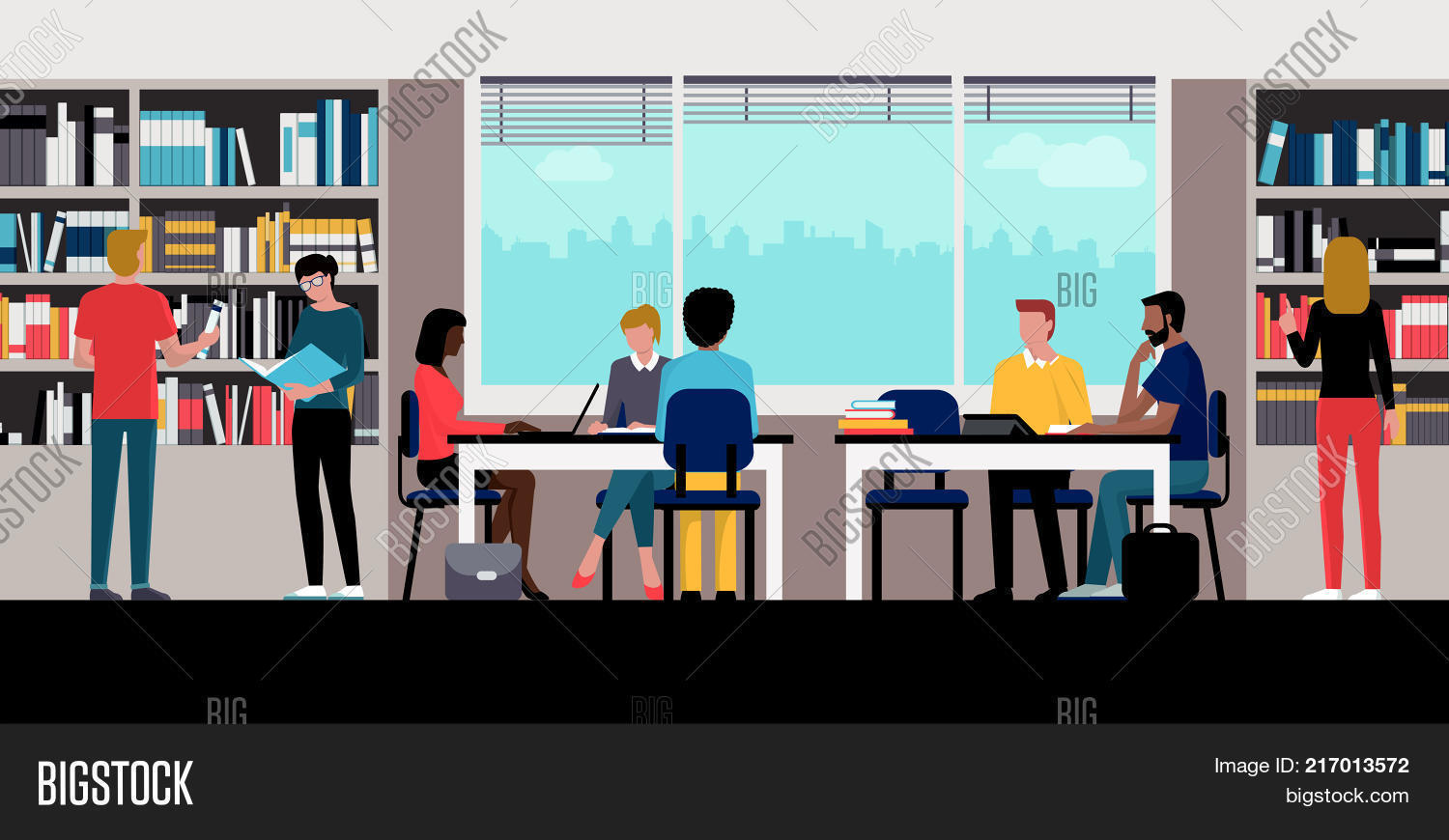Group People Studying Vector & Photo (Free Trial) | Bigstock