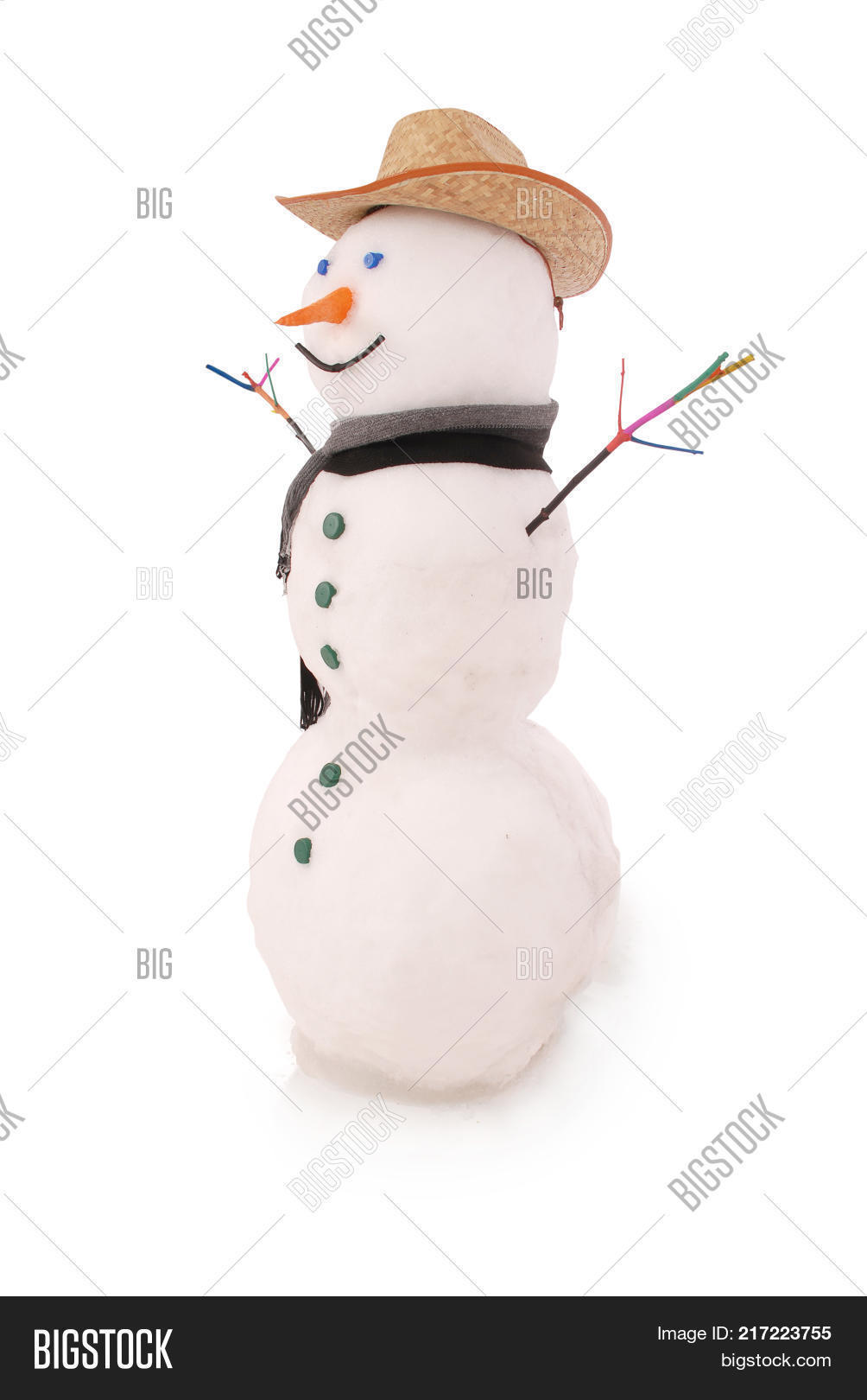 White Snowman Scarf Image & Photo (Free Trial) | Bigstock