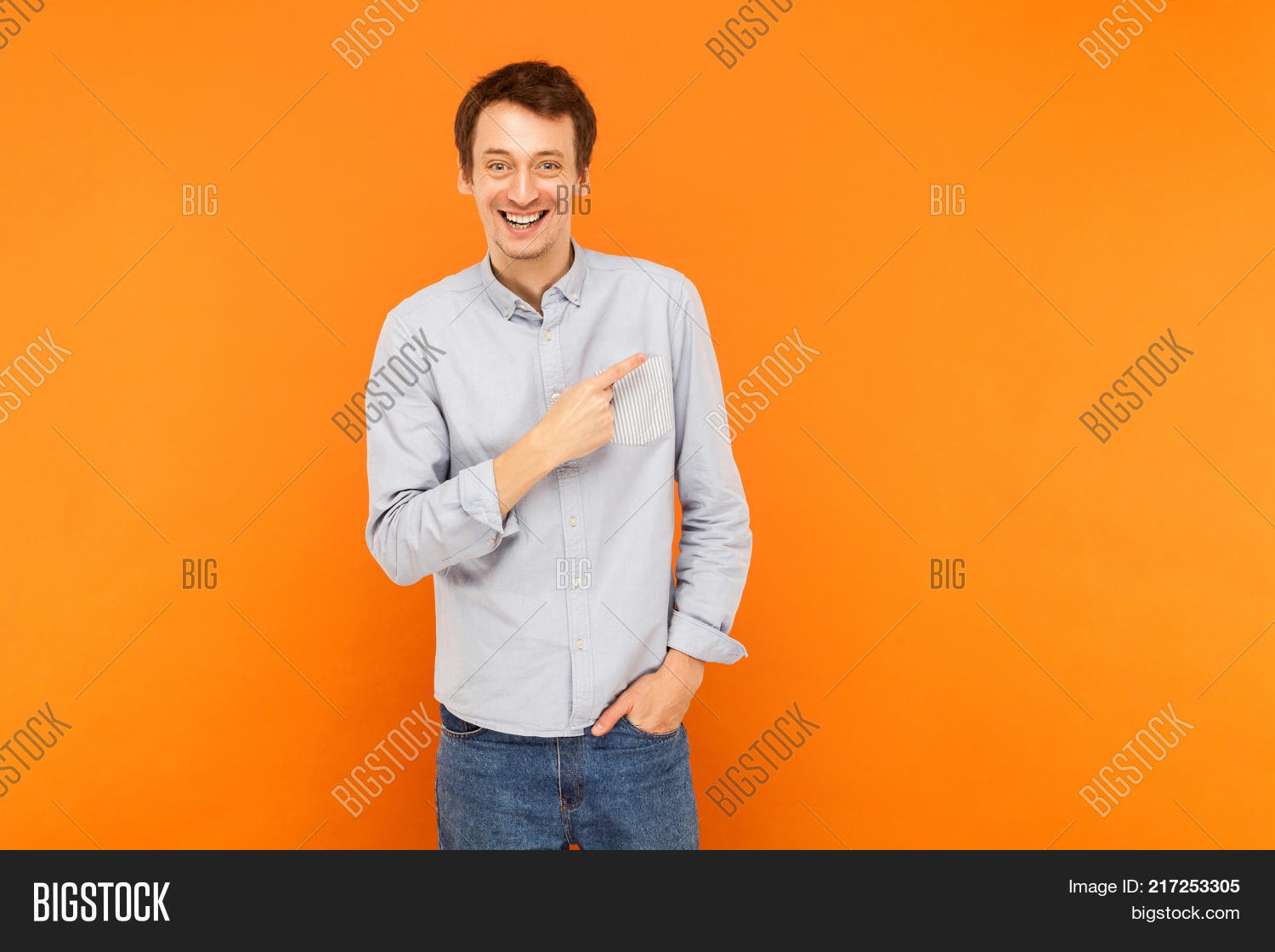 Happiness Man Pointing Image & Photo (Free Trial) | Bigstock