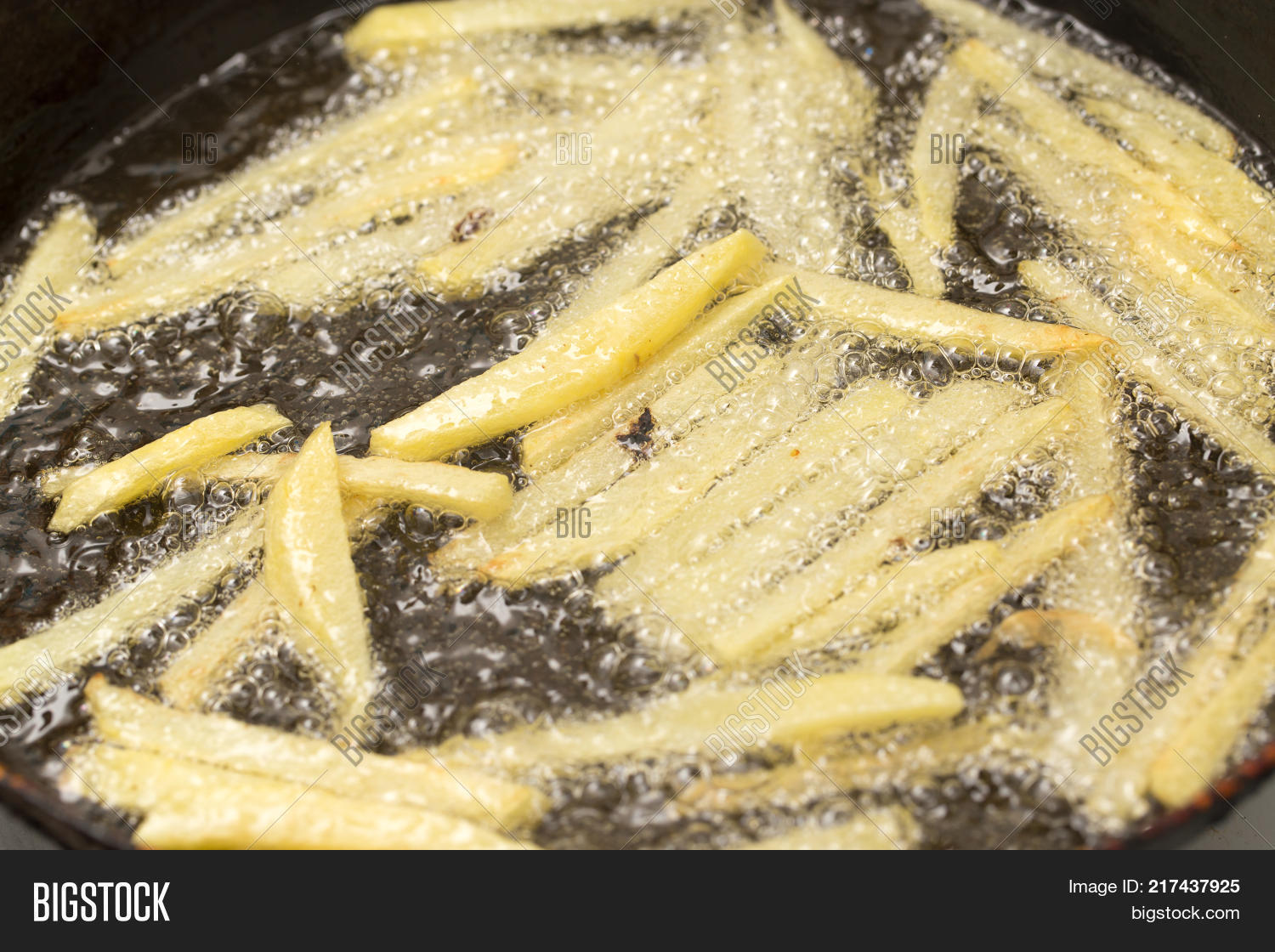 French Fries Fried Pan Image & Photo (Free Trial) | Bigstock