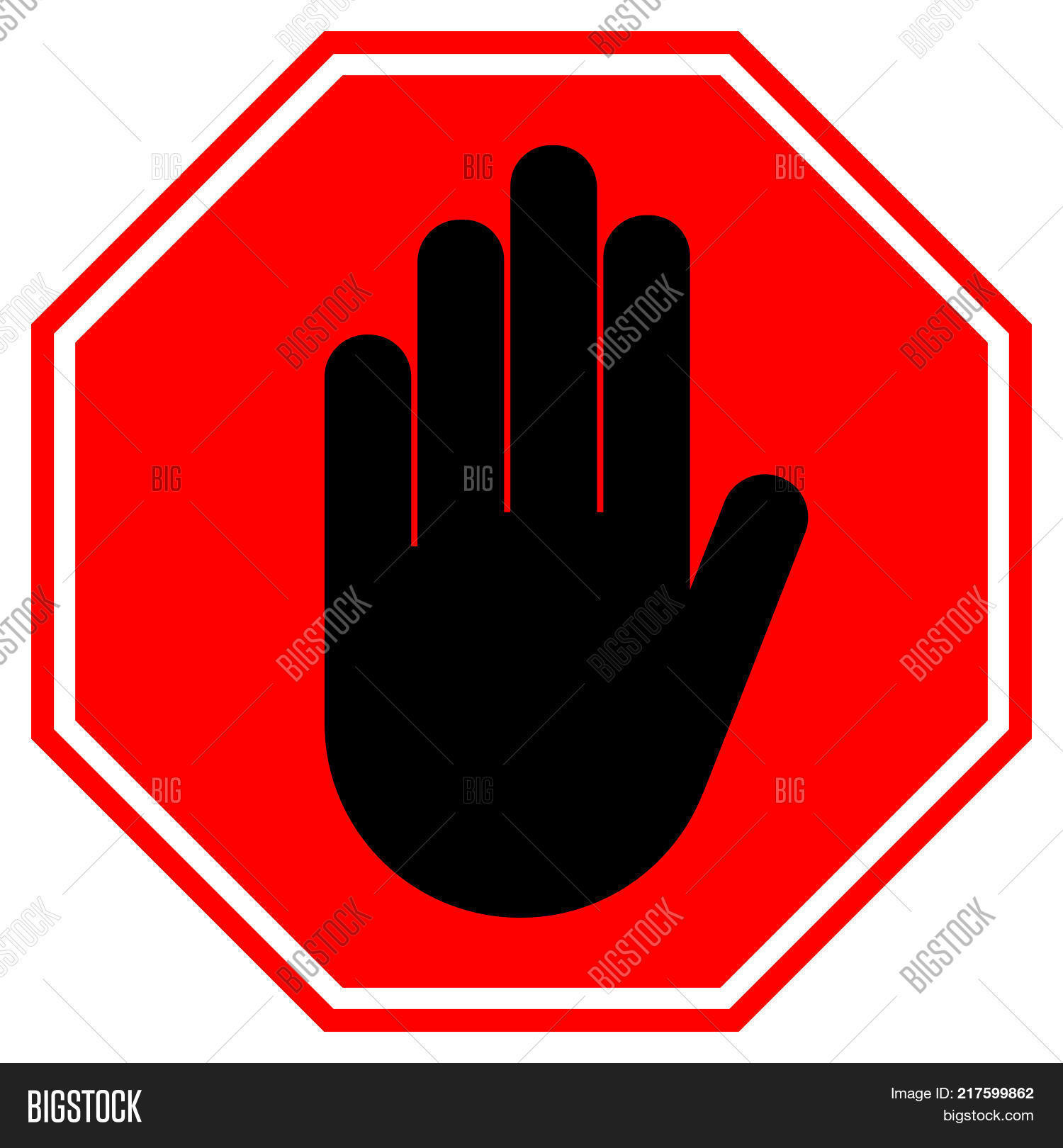 STOP HAND Sign. NO Image & Photo (Free Trial) | Bigstock