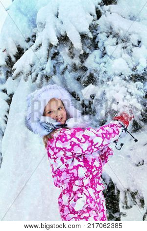 Winter Snow Child Girl Image & Photo (Free Trial) | Bigstock