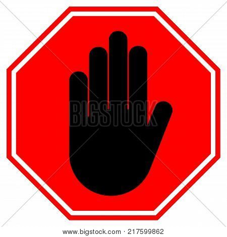 STOP HAND Sign. NO Image & Photo (Free Trial) | Bigstock