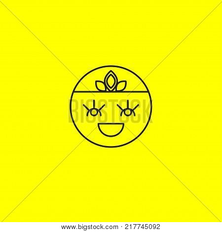 Line Smiley Princess Vector & Photo (Free Trial) | Bigstock