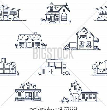 Building Outline Pattern Images, Illustrations, Vectors - Building ...