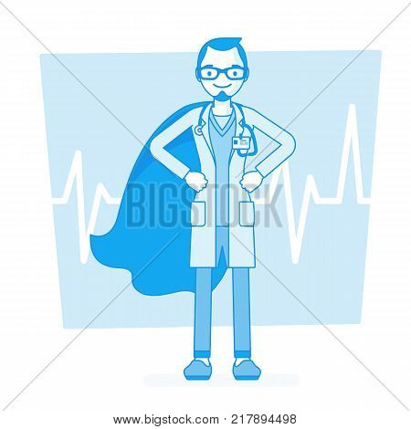 Super Male Doctor. Vector & Photo (Free Trial) | Bigstock