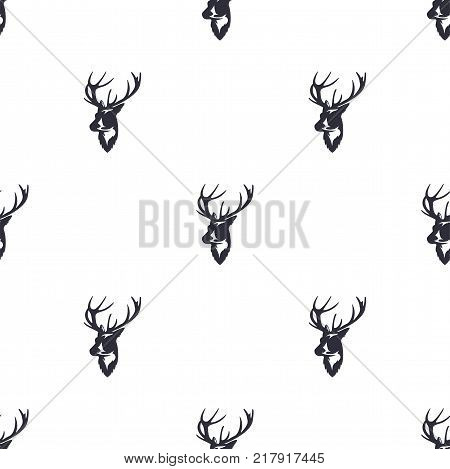 Deer Head Pattern. Vector & Photo (Free Trial) | Bigstock