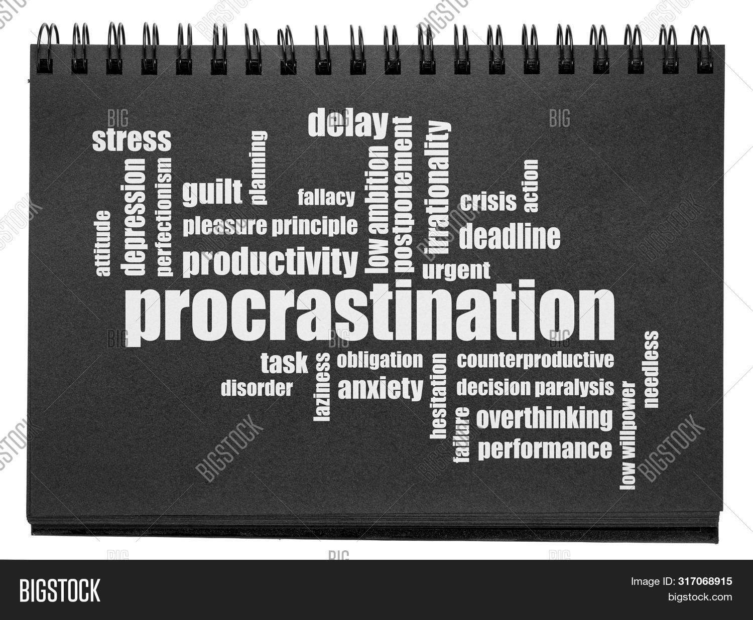 Procrastination Word Image & Photo (Free Trial) | Bigstock