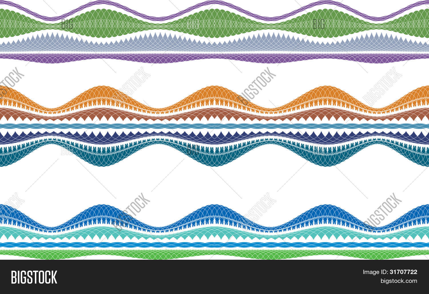 Guilloche Borders. Vector & Photo (Free Trial) | Bigstock