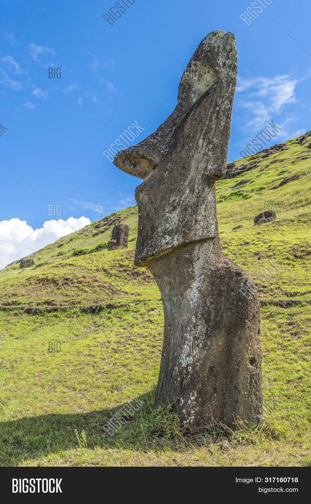 Moai Profile On Hill Image & Photo (Free Trial) | Bigstock
