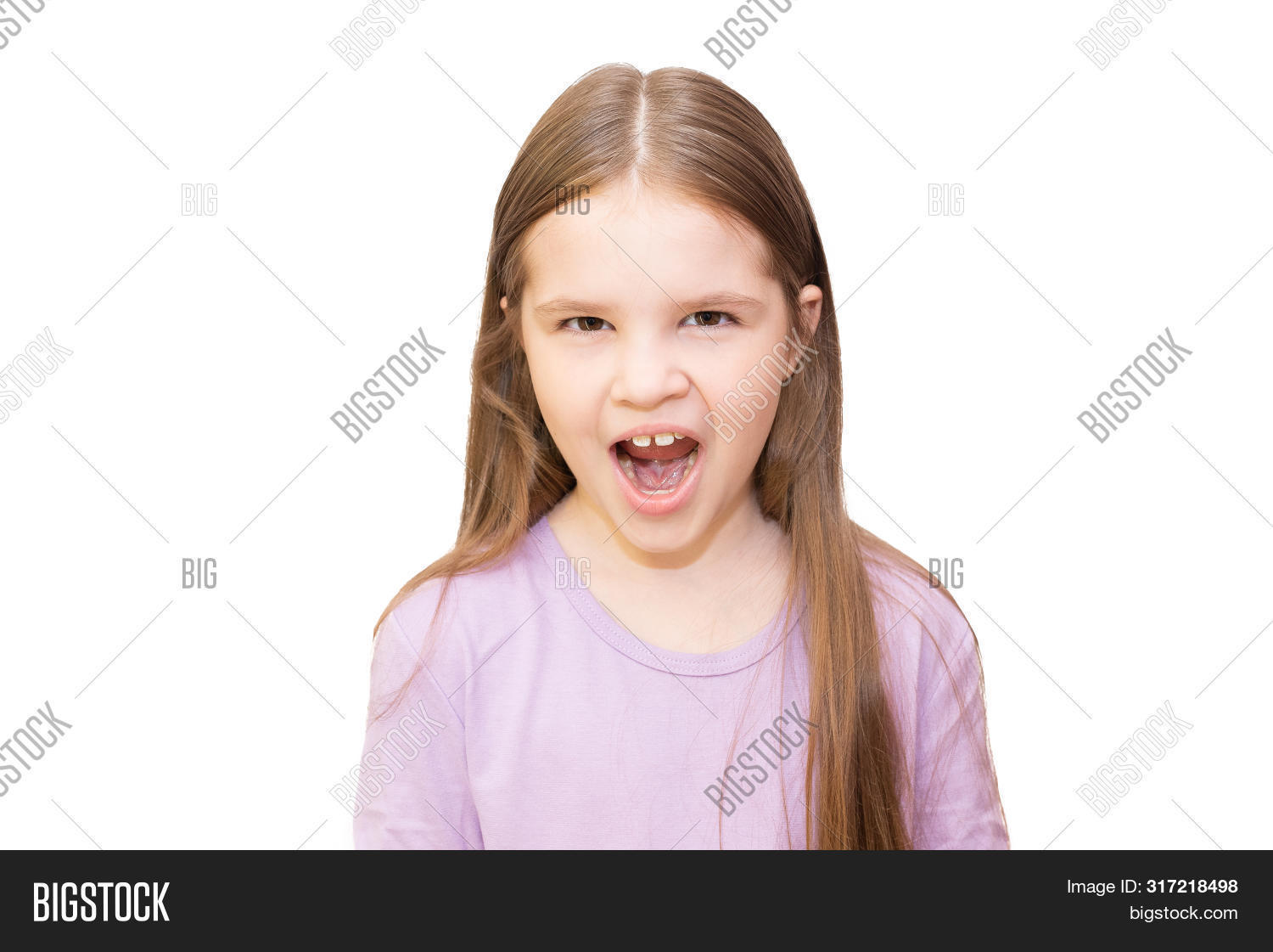 Little Girl Shouts, Image & Photo (Free Trial) | Bigstock