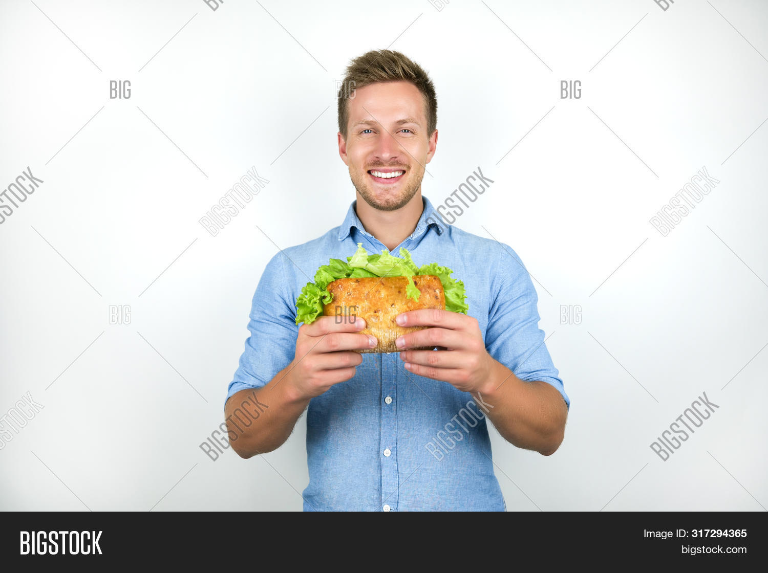 Young Handsome Hungry Image & Photo (Free Trial) | Bigstock