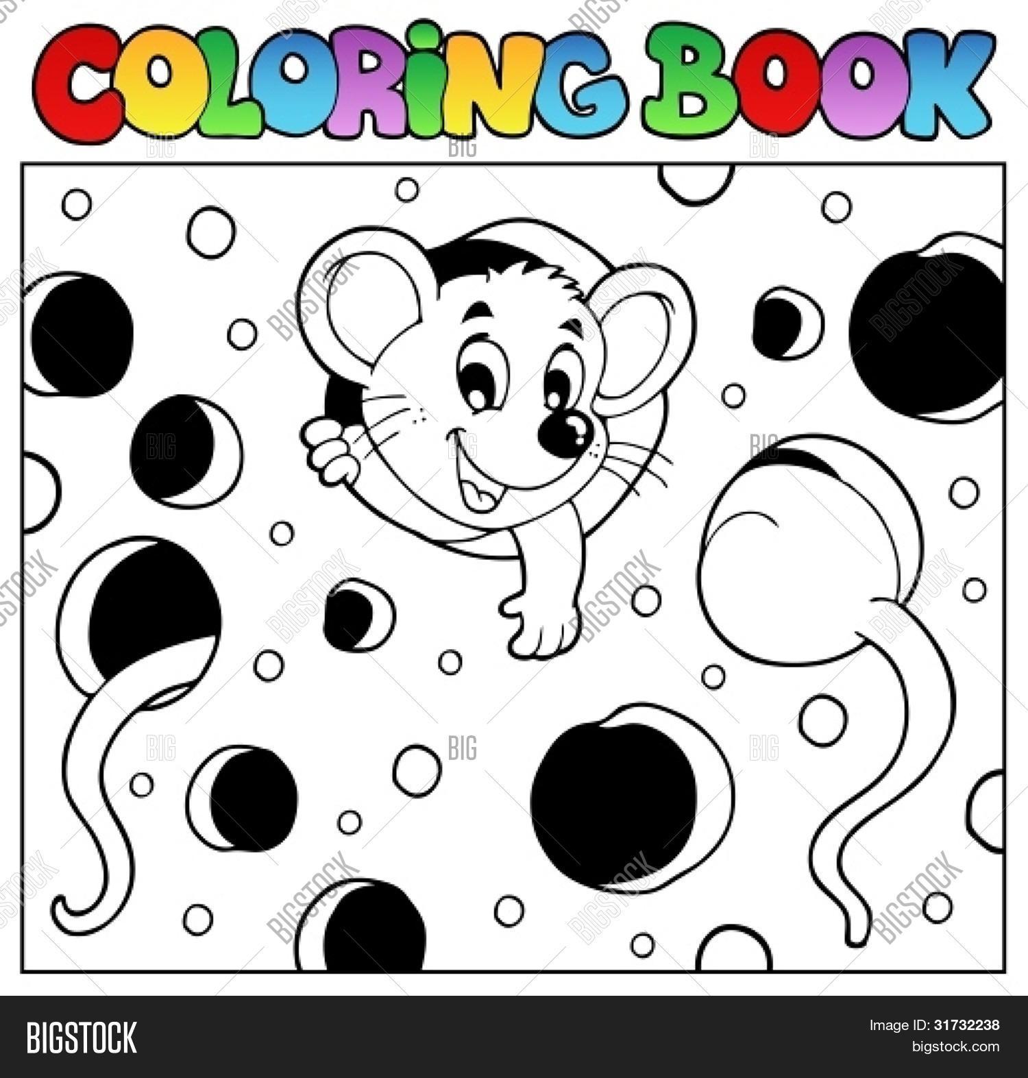 Coloring Book Mouse 2 Vector & Photo (Free Trial) | Bigstock