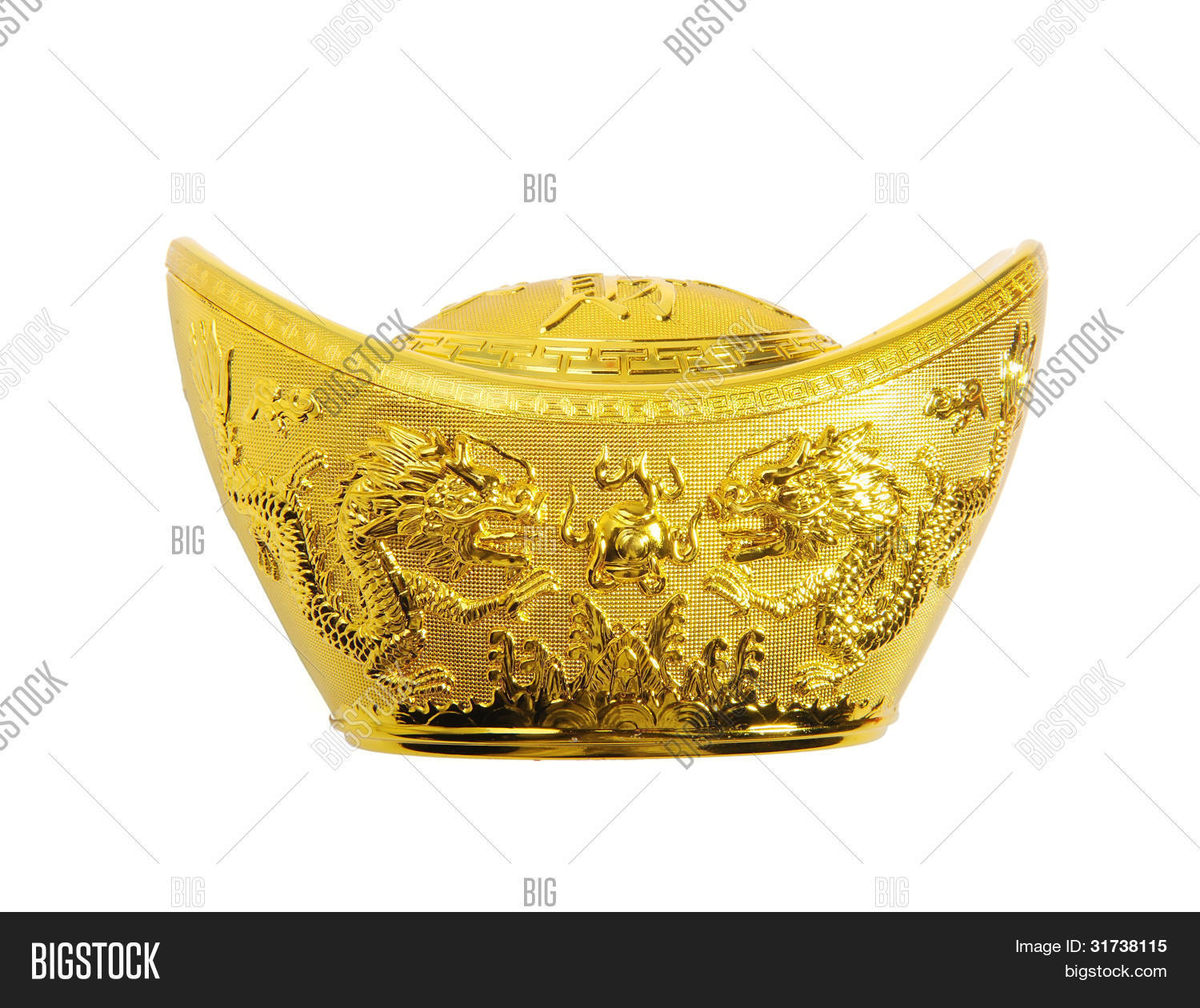 Chinese Gold Ingot Image & Photo (Free Trial) | Bigstock