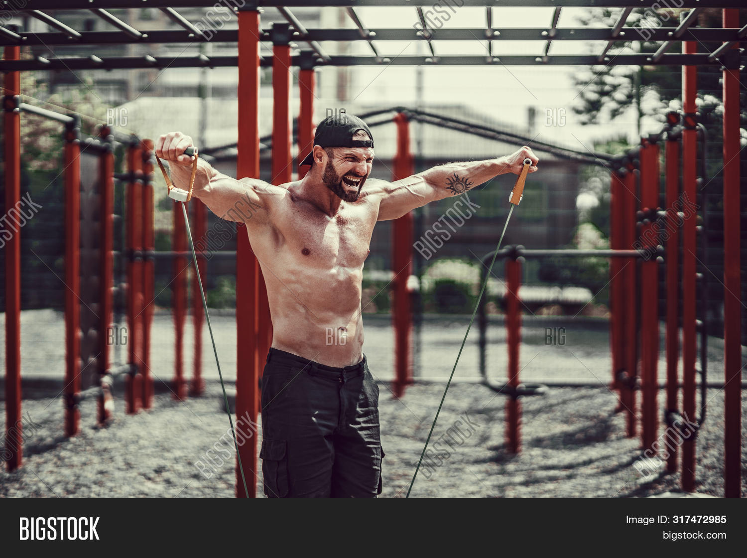 Fitness Man Exercising Image & Photo (Free Trial) | Bigstock
