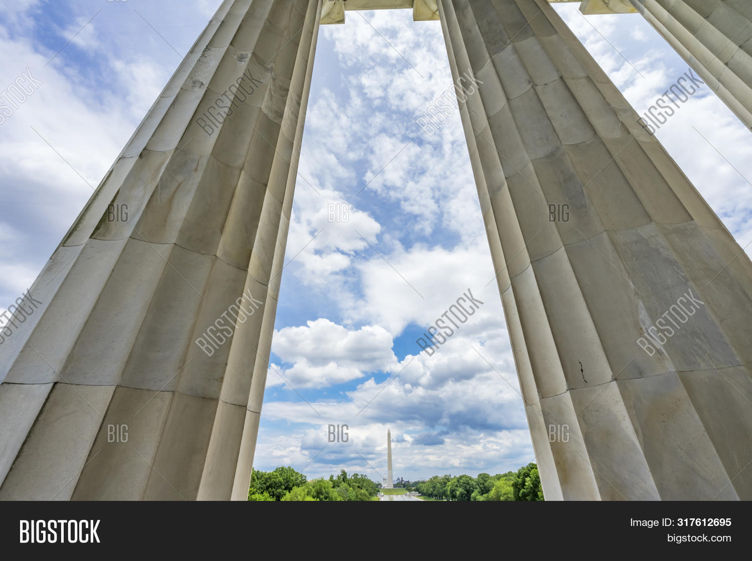 Tall White Columns Image & Photo (Free Trial) | Bigstock