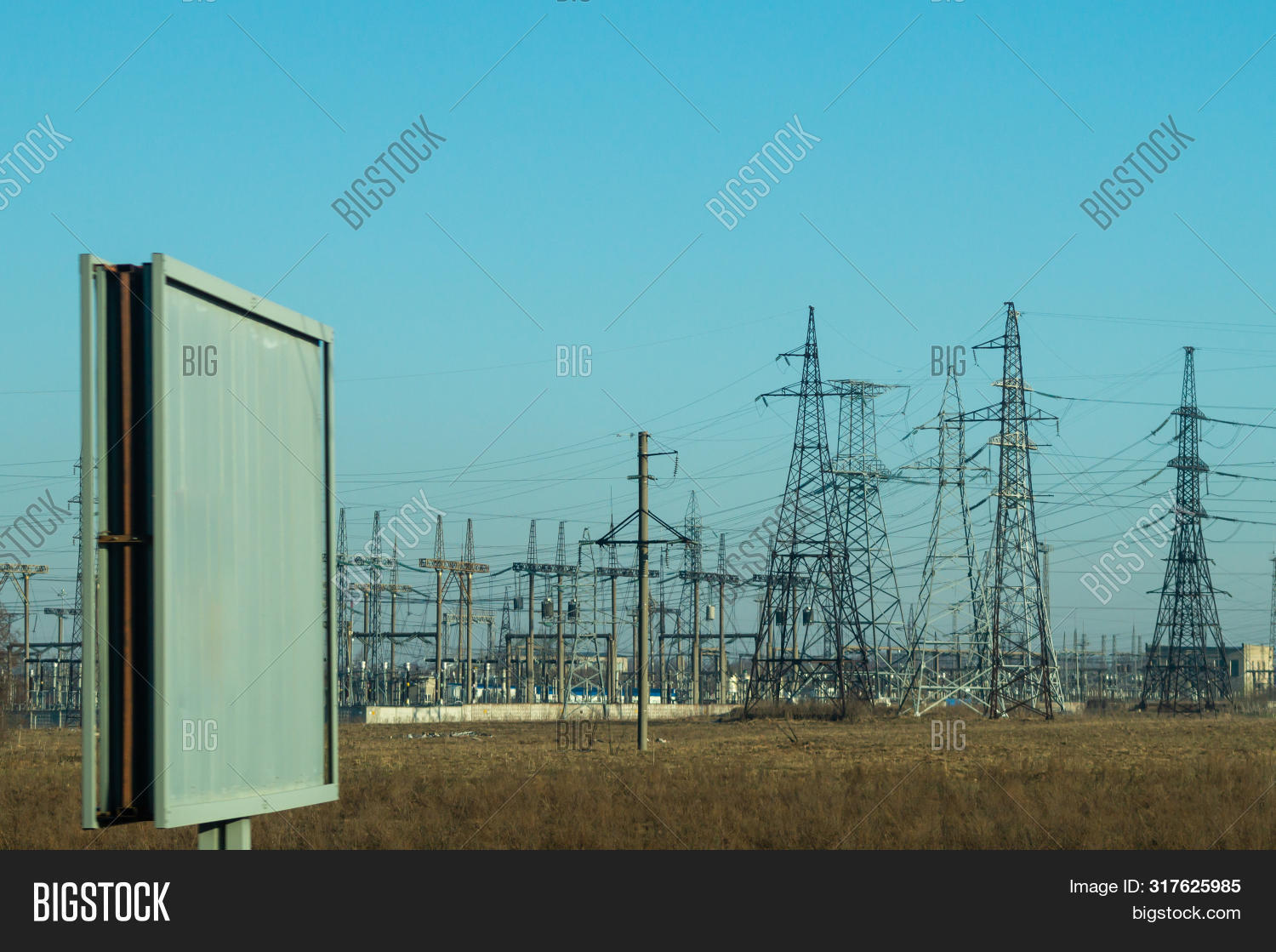 Power Line Posts. High Image & Photo (Free Trial) | Bigstock